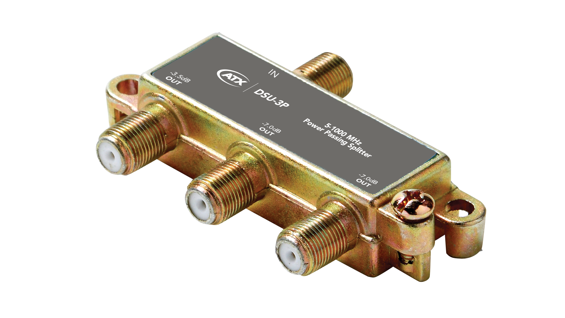 DSU-3P: 3-Port 1GHz Power Passing Splitter - ATX Networks