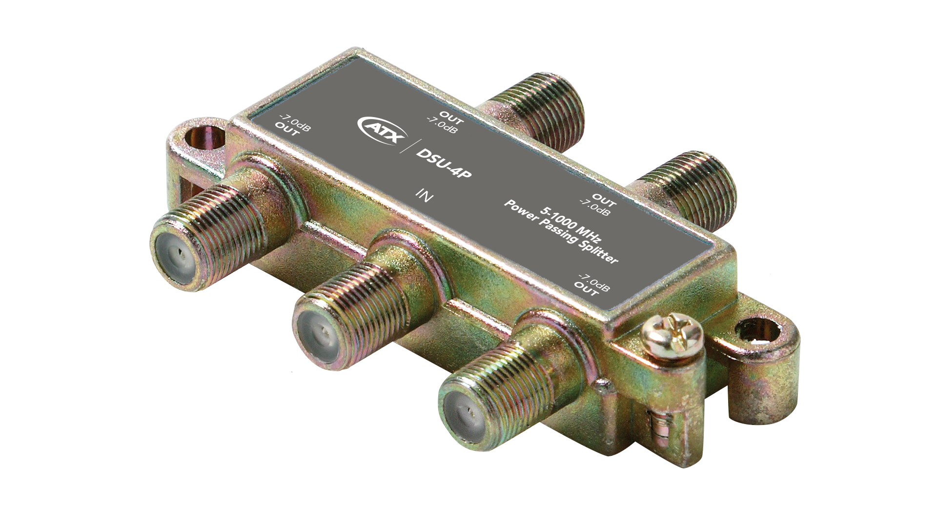 DSU-4P: 4-Port 1GHz Power Passing Splitter - ATX Networks