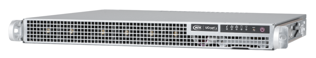 UCrypt-IP2A-1RU-front-angled-Aug 16 18 - ATX Networks