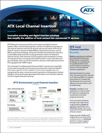 Local Channel Insertion - ATX Networks