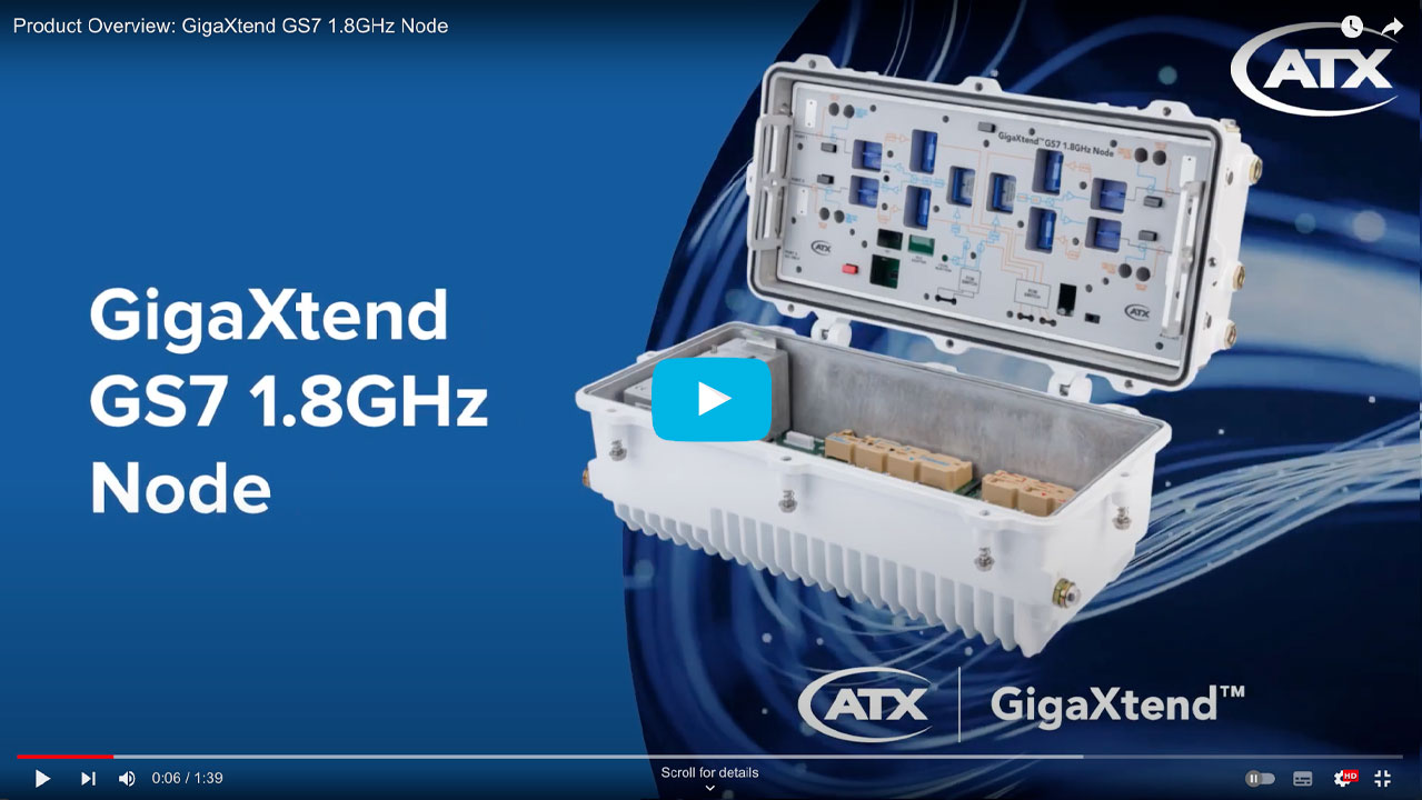 GigaXtend GS7 1.8GHz Node - ATX Networks GigaXtend GS7 1.8GHz Node - ATX Networks
